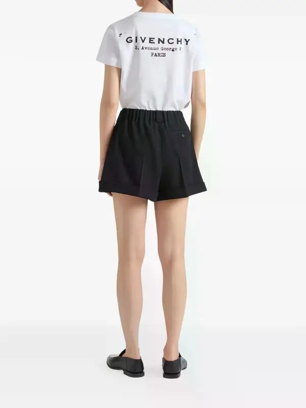 Givenchy Pleated Cuffed Shorts