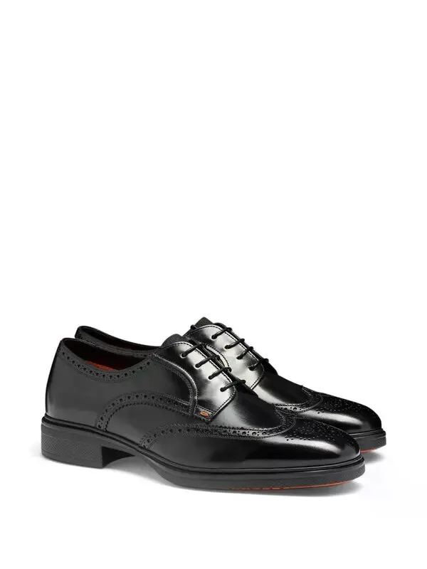 Santoni Easy Brogues - Black