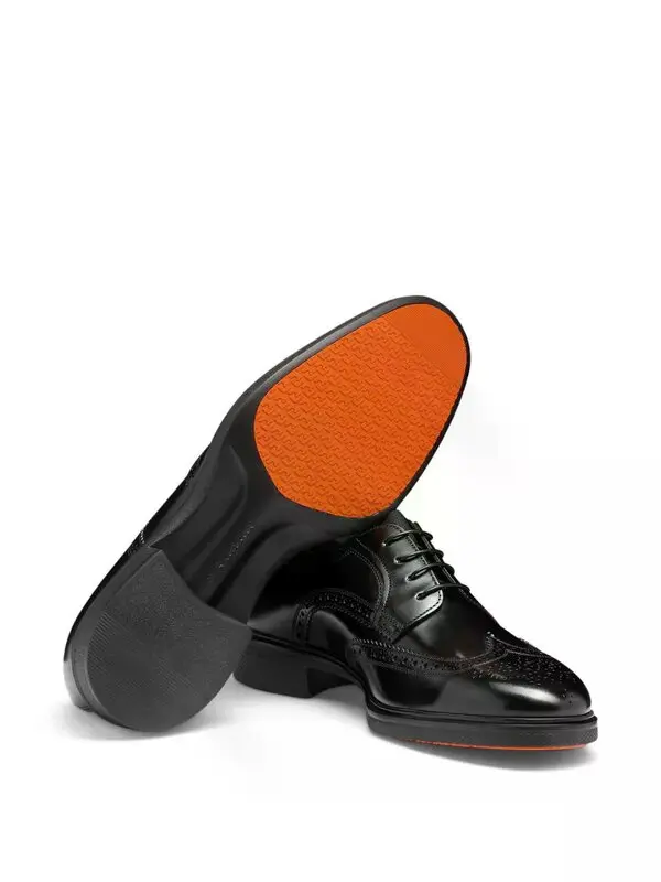 Santoni Easy Brogues - Black