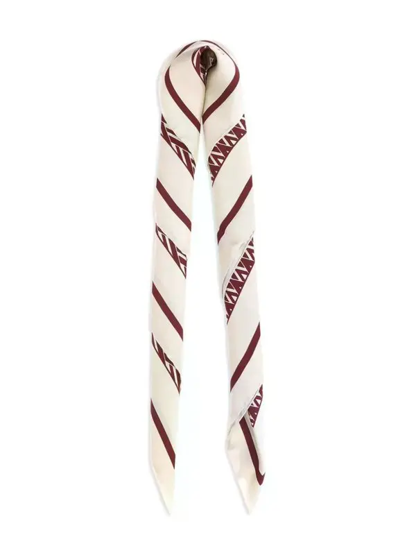 Valentino Garavani Geometric-pattern Silk Scarf