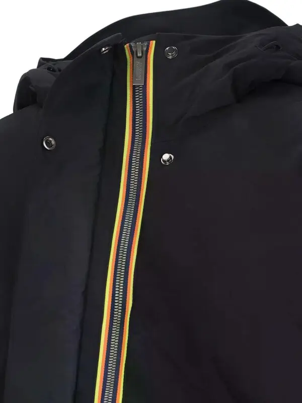 K-WAY Hooded Zipped Parka Coat