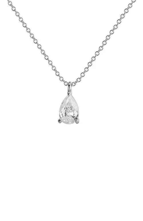UNTAMED PETALS Elizabeth Crystal Pendant - Silver