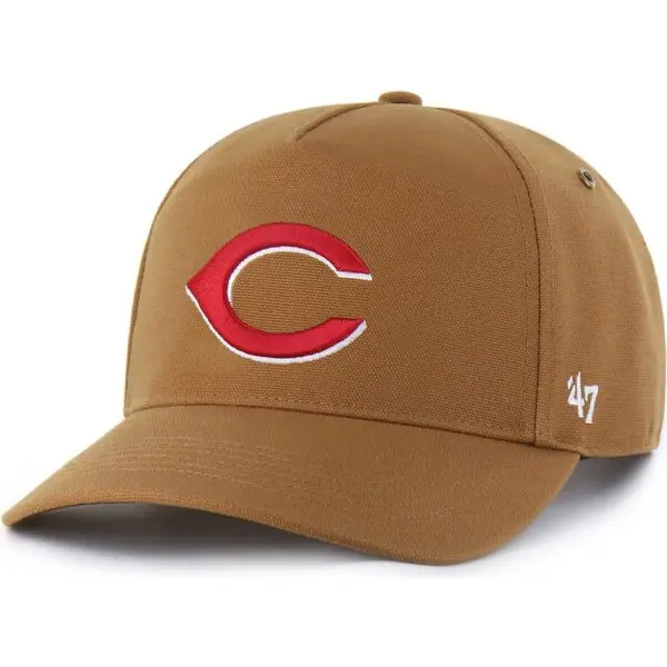 CARHARTT X 47 Carhartt X '47 Cincinnati Reds Hitch Adjustable Hat - Brown