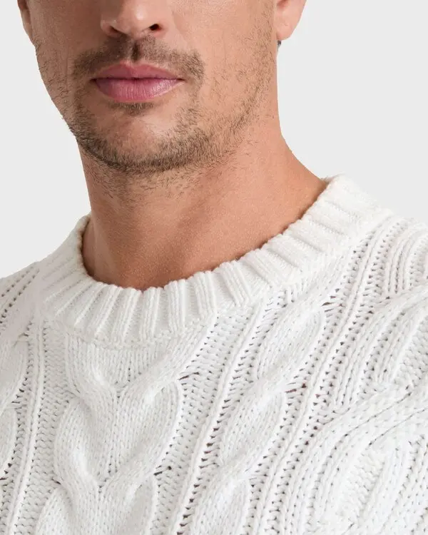 Vilebrequin Cableknit Cotton Pullover - White