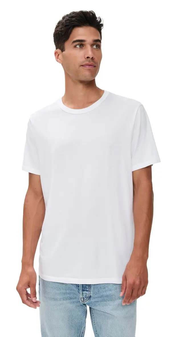 Marine Layer Signature Crew Tee - Pure White
