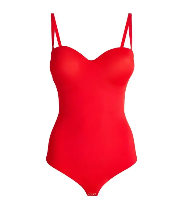 Wolford Mat De Luxe Forming Bodysuit - Red