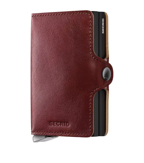 SECRID Basco Leather Twinwallet - Brown