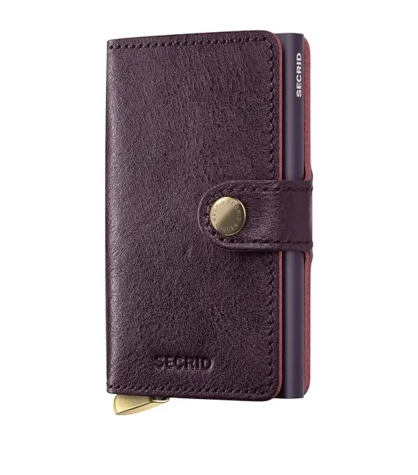 SECRID Basco Leather Miniwallet - Purple