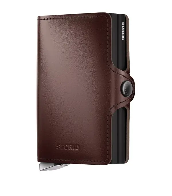 SECRID Leather Twinwallet - Brown
