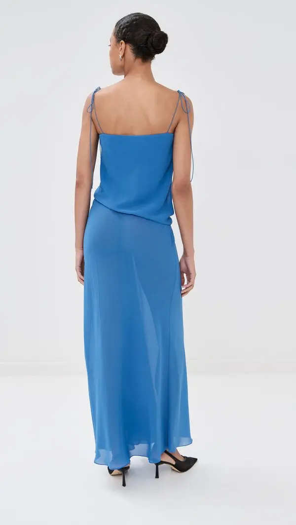 Anna October Arabella Maxi Dress In Cobalt - 50% Off | Editorialist