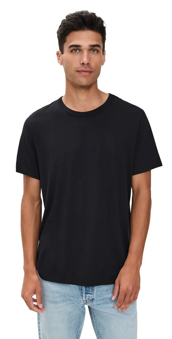 Marine Layer Signature Crew Tee - Black