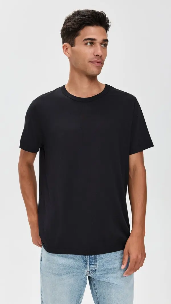 Marine Layer Signature Crew Tee - Black
