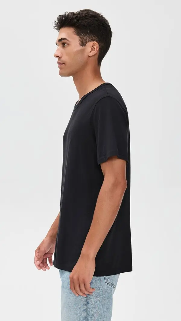 Marine Layer Signature Crew Tee - Black