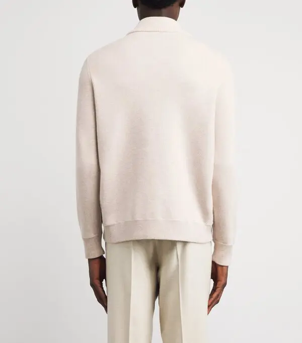 N.peal Suede-trim Cashmere Davos Jacket - Beige