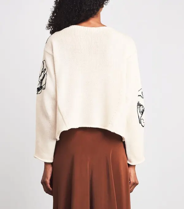 Max & Co. Cotton-wool Embroidered Sweater