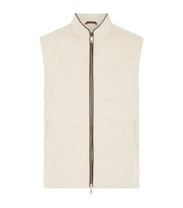 N.peal Cashmere Belgravia Gilet - Beige