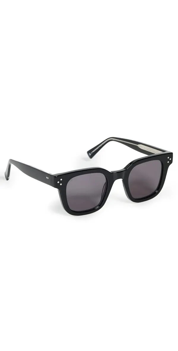 JIMMY FAIRLY Chase Square Frame Sunglasses - Black