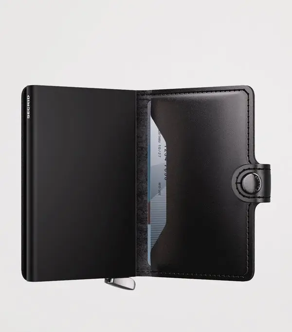 SECRID Dusk Leather Miniwallet - Black