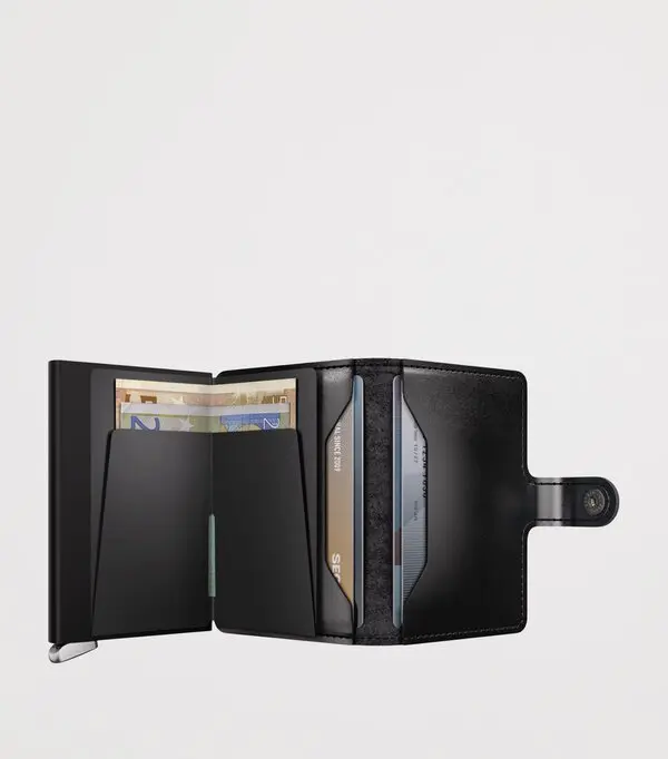 SECRID Dusk Leather Miniwallet - Black