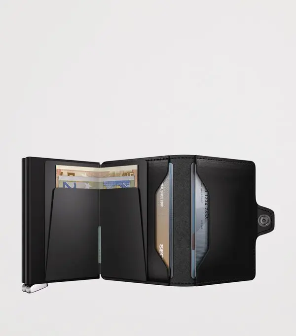 SECRID Leather Twinwallet - Black
