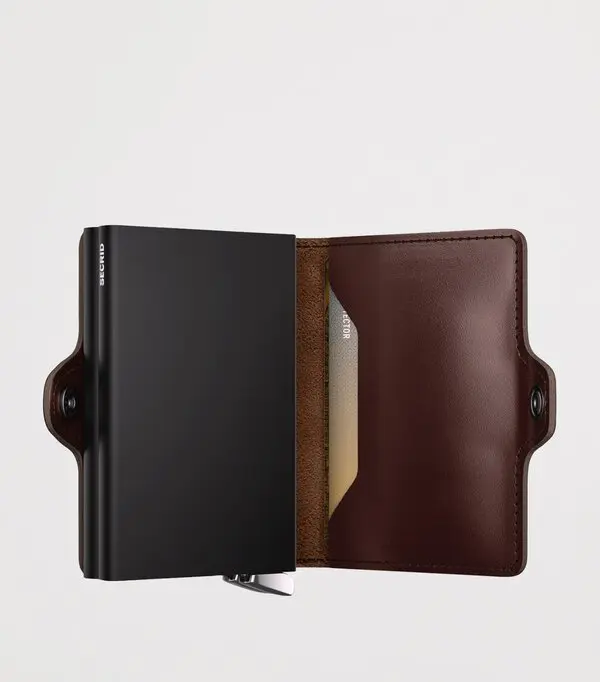 SECRID Leather Twinwallet - Brown