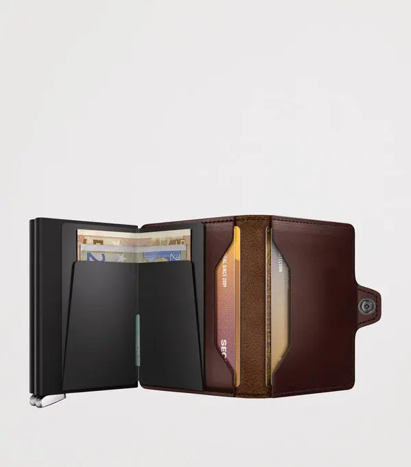SECRID Leather Twinwallet - Brown
