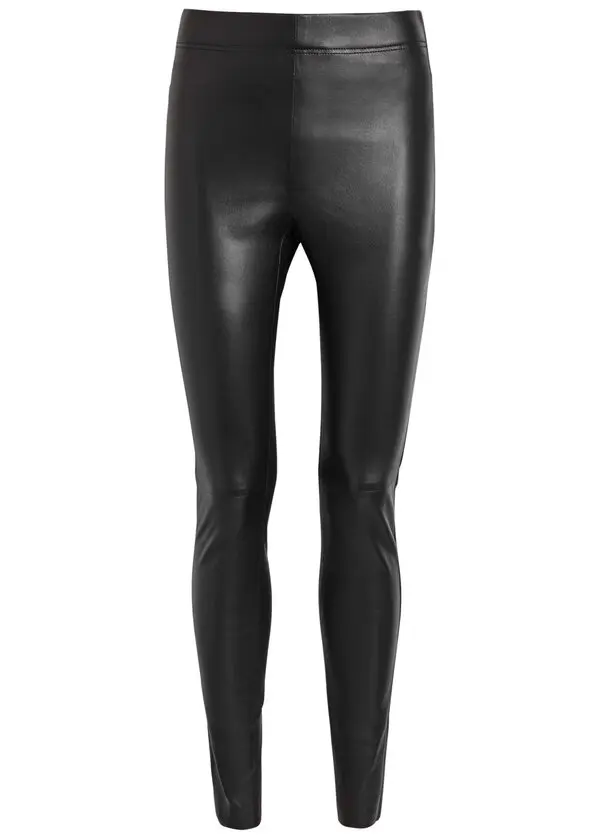 JOSEPH Leather Leggings - Black