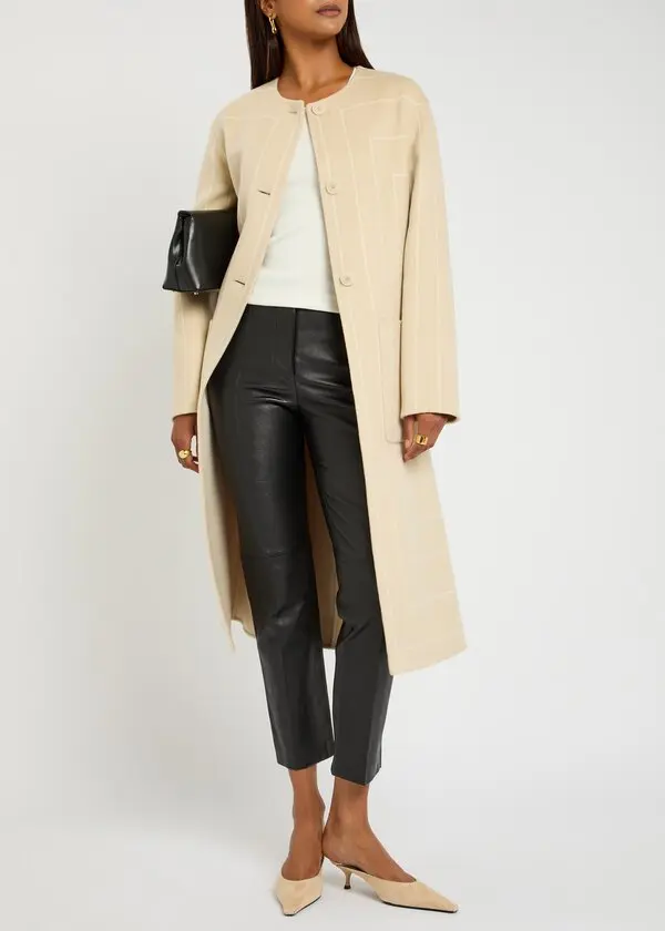 JOSEPH Coleman Leather Trousers