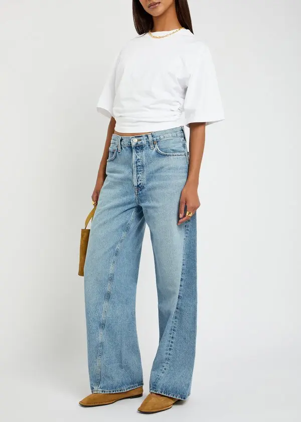 AGOLDE Low Slung Baggy Wide-leg Jeans - Blue