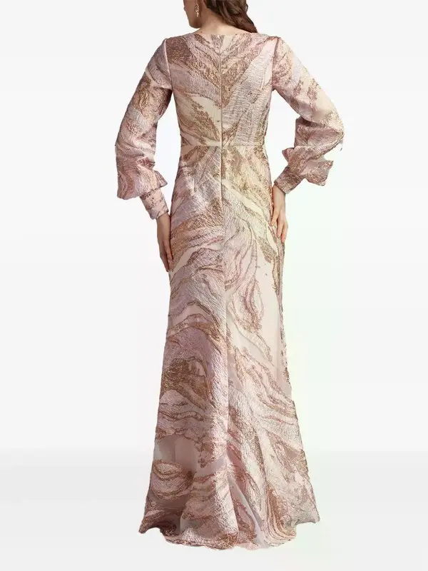 green emerald velvet dress Tadashi Shoji BSJ22807L main image 0