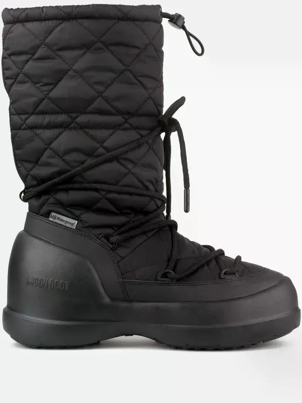 Moon Boot Mezzaluna Lace-up Boots - Black