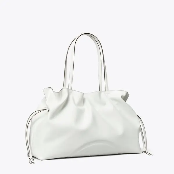 Tory Burch Ella Natuura™ Drawstring Tote - Bianco