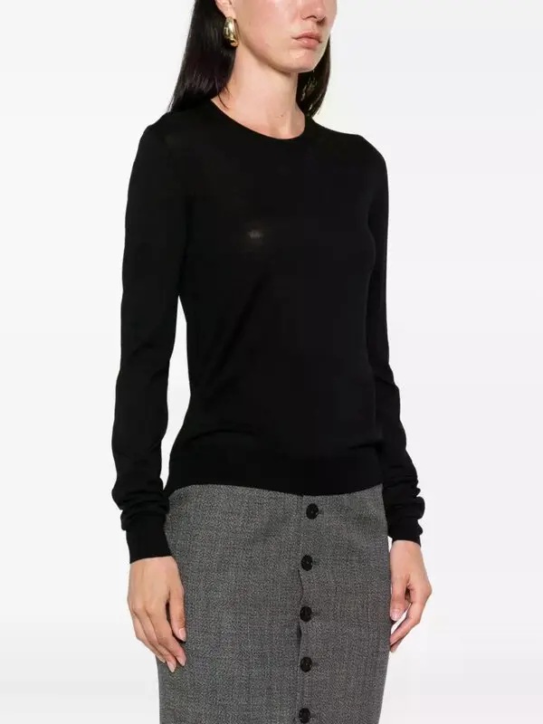 Saint Laurent Crew-neck Wool Top