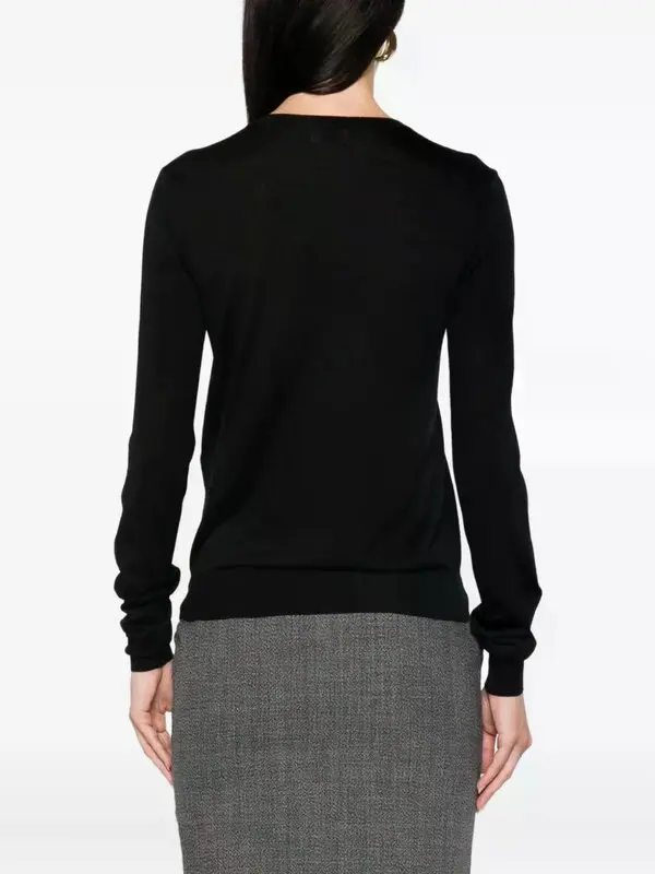 Saint Laurent Crew-neck Wool Top
