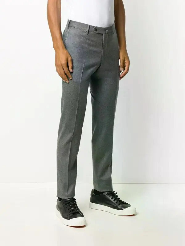 PT TORINO Slim-fit Tailored Trousers - Grey