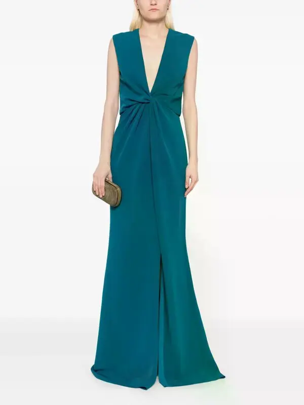 Amsale Draped-detail Dress