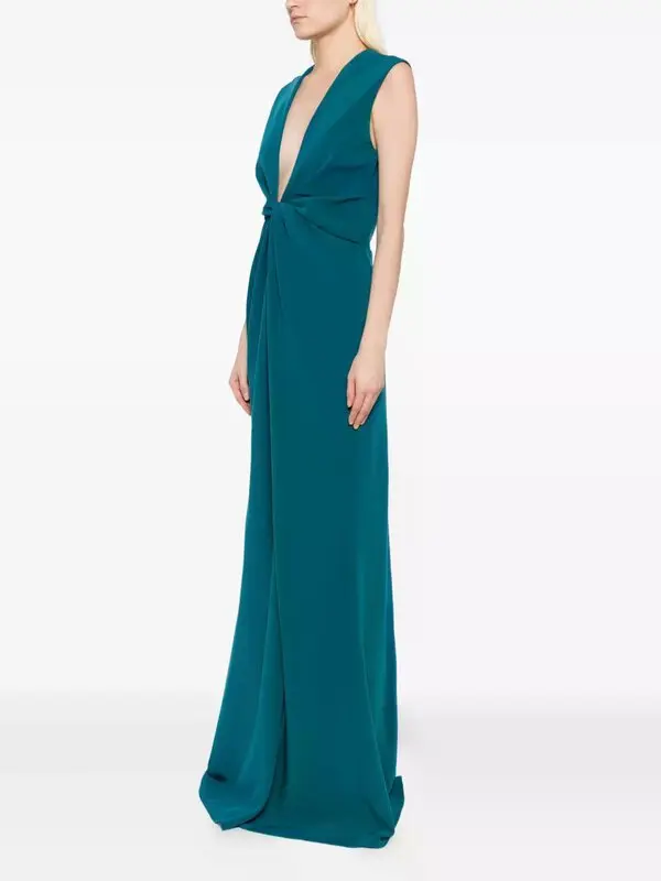 Amsale Draped-detail Dress