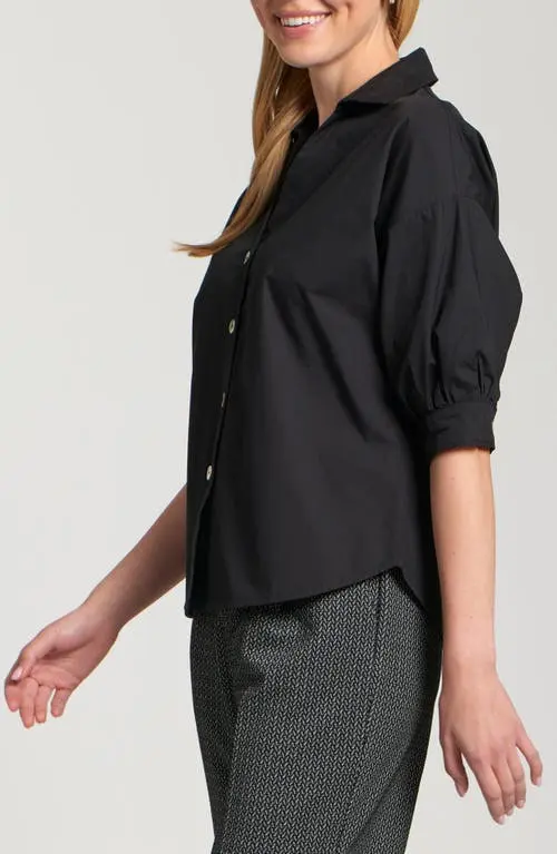 APNY Blouson Sleeve Shirt - Black