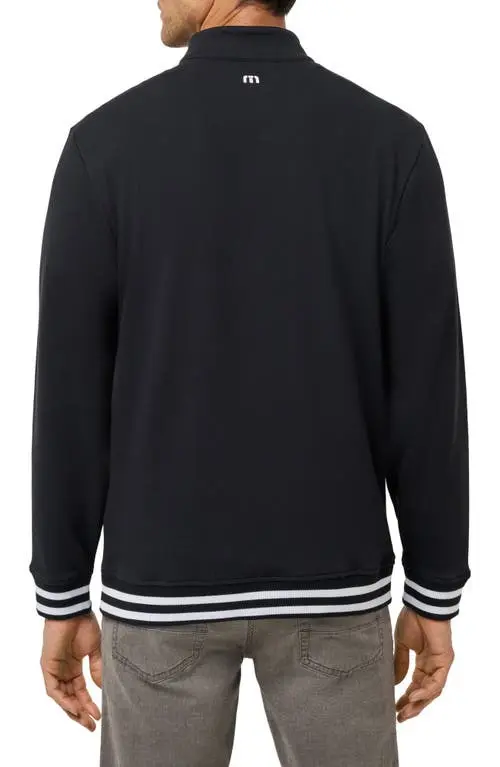 Travis Mathew Happier Hour Quarter Zip Top - Black