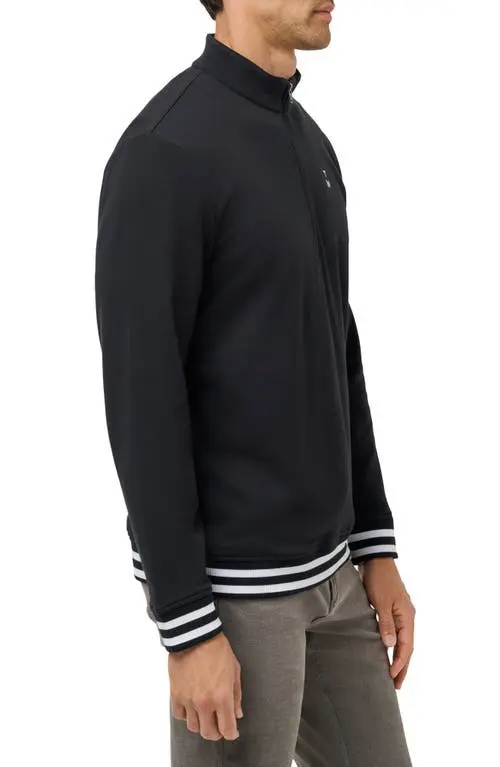 Travis Mathew Happier Hour Quarter Zip Top - Black