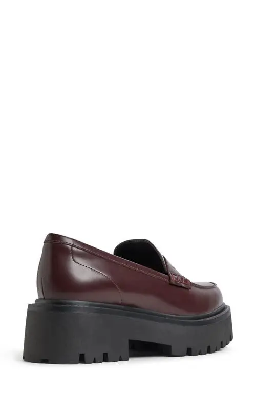 Aldo Cadaycia Platform Penny Loafer - Bordo