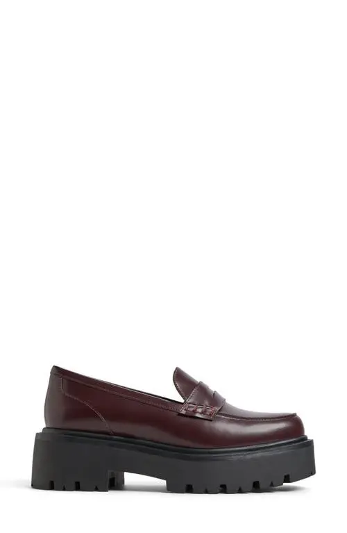 Aldo Cadaycia Platform Penny Loafer - Bordo