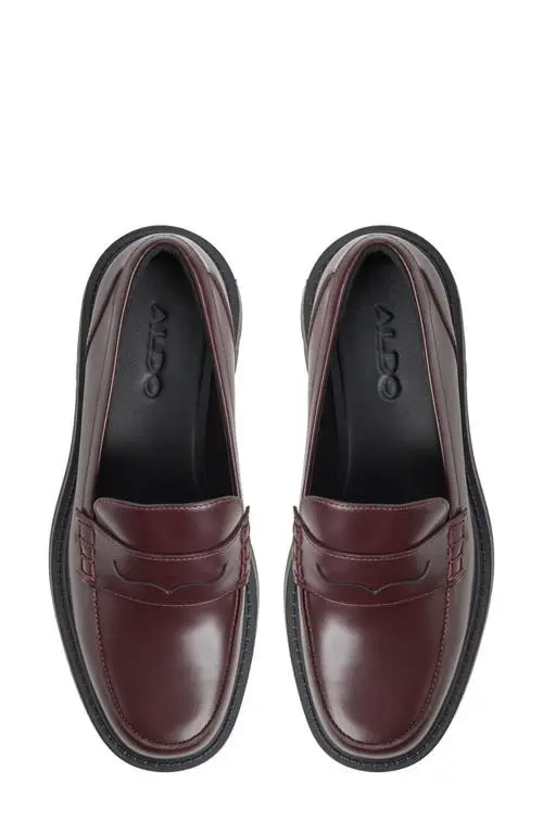 Aldo Cadaycia Platform Penny Loafer - Bordo