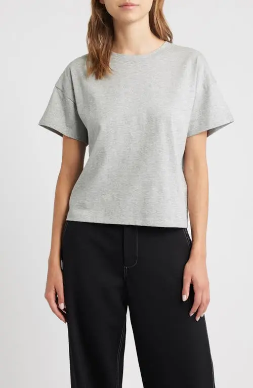 Rag & Bone Kelley Boxy Cotton Jersey T-shirt - Heather Grey
