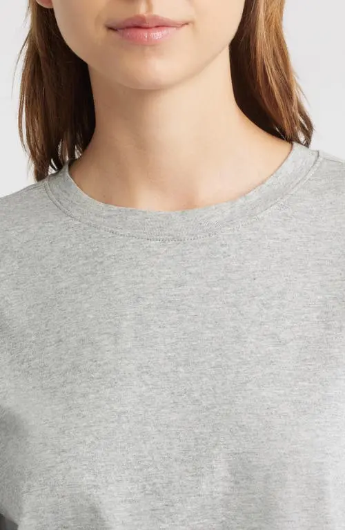 Rag & Bone Kelley Boxy Cotton Jersey T-shirt - Heather Grey