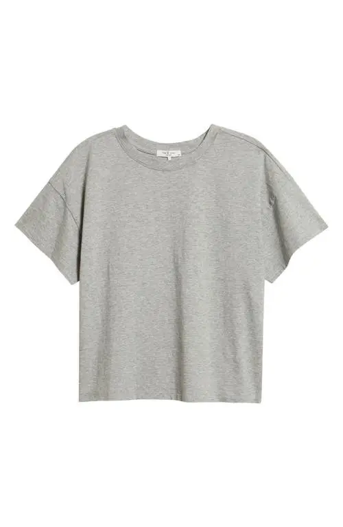 Rag & Bone Kelley Boxy Cotton Jersey T-shirt - Heather Grey