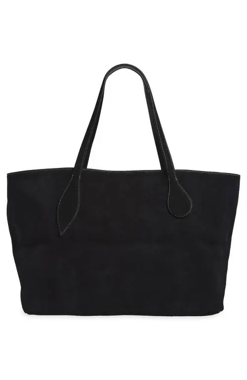 Little Liffner Mega Sprout Suede Tote - Black