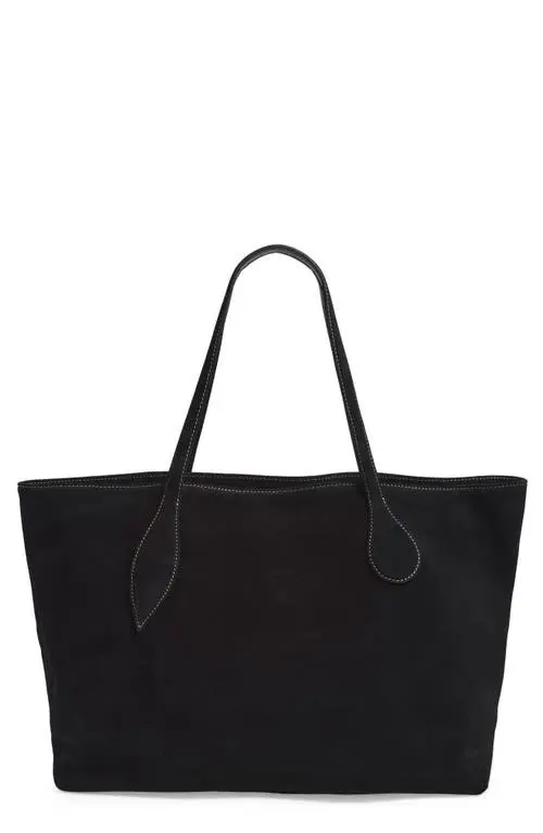 Little Liffner Mega Sprout Suede Tote - Black