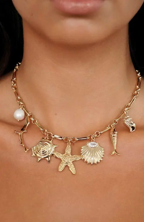 Ettika Oceanic Dreams Charm Necklace - Gold