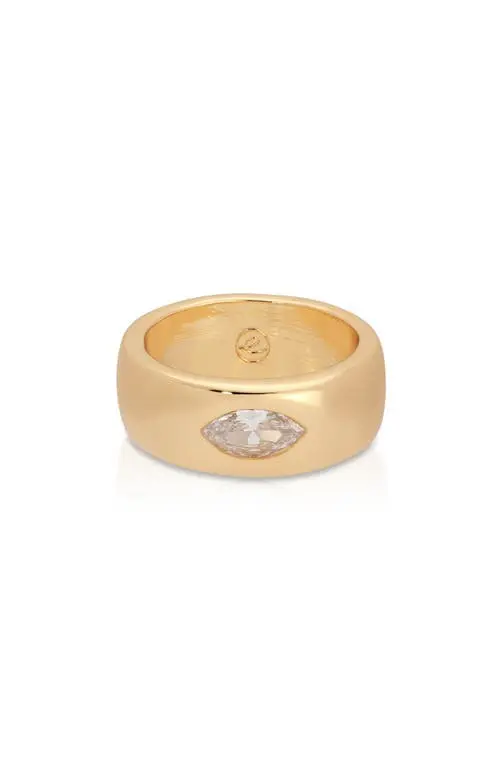 Ettika Treasure Marquise Cubic Zirconia Ring - Gold